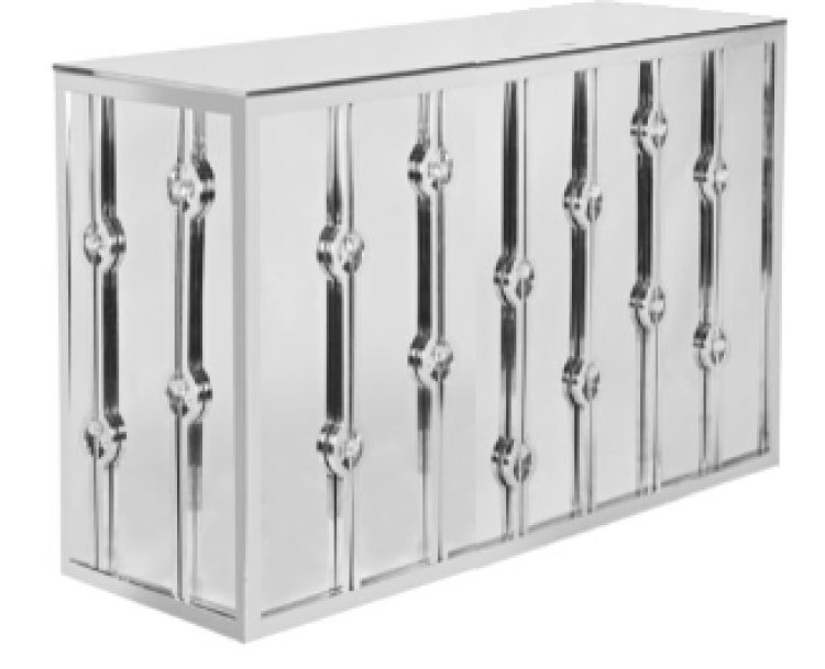 Washington Mirror Bar Silver, 6' - Event Rentals NYC & Brooklyn